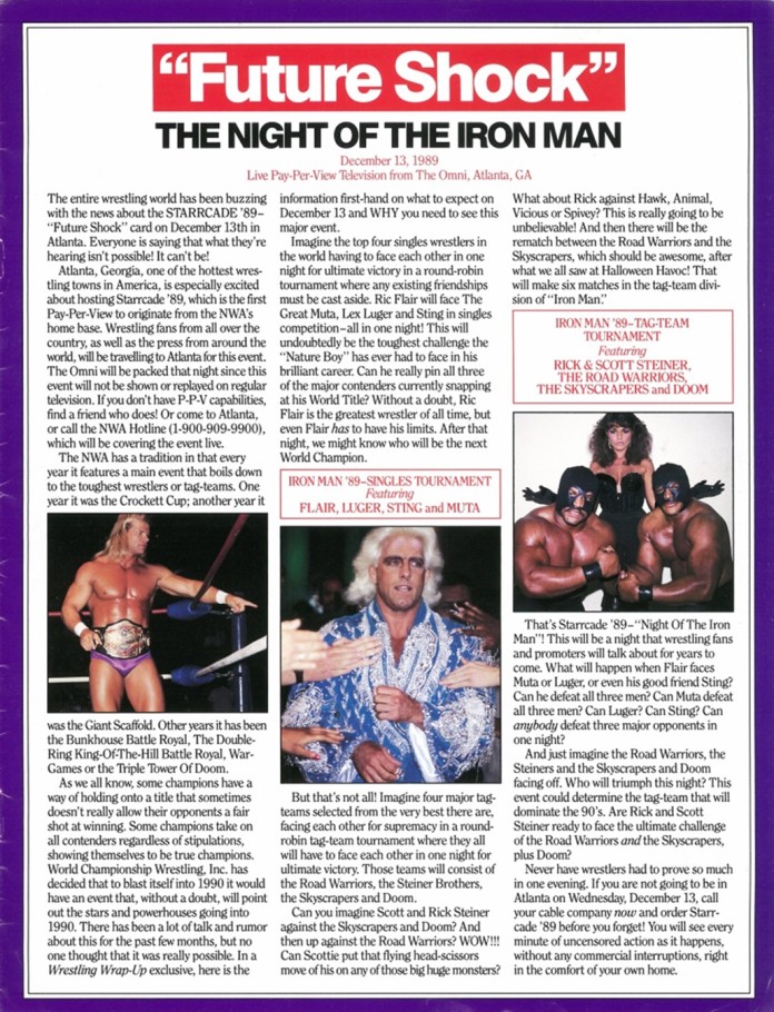 Full Magazine Scans: NWA Wrestling Wrap-Up #8 [December 1989] - WCW ...