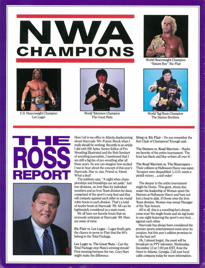 Full Magazine Scans: NWA Wrestling Wrap-Up #8 [December 1989] - WCW ...