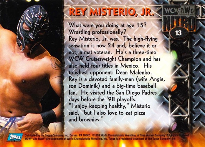 #10 - 25 Topps WCW/nWo Nitro Trading Cards [1999] - WCW Worldwide