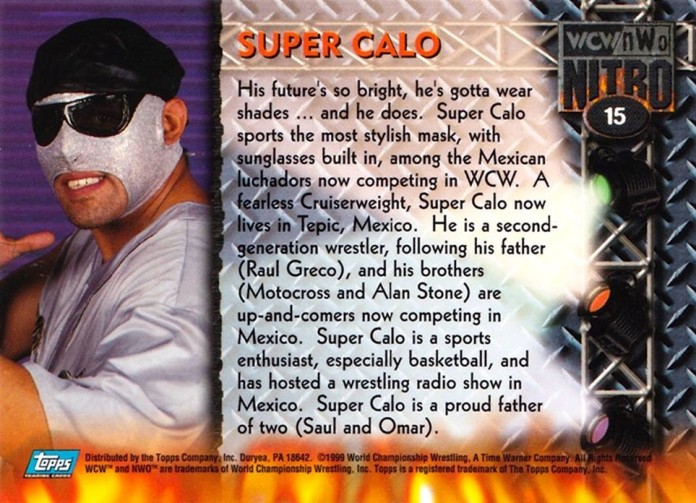 #10 - 25 Topps WCW/nWo Nitro Trading Cards [1999] - WCW Worldwide