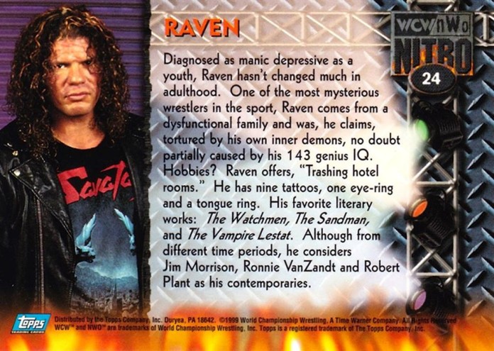 #10 - 25 Topps WCW/nWo Nitro Trading Cards [1999] - WCW Worldwide