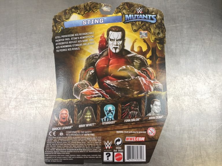 ToySpotting: Mattel WWE Mutants Sting [2016] - WCW Worldwide