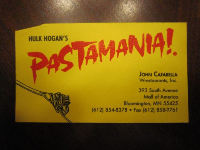 WCW eBay Find of the Day: Hulk Hogan Pastamania Shirt [1995] - WCW ...