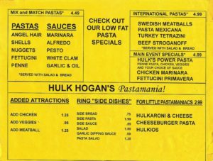 WCW eBay Find of the Day: Hulk Hogan Pastamania Shirt [1995] - WCW ...