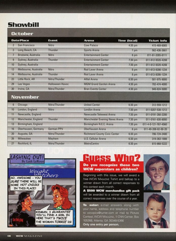 Full Magazine Scans: WCW Magazine #67 [November 2000] - WCW Worldwide