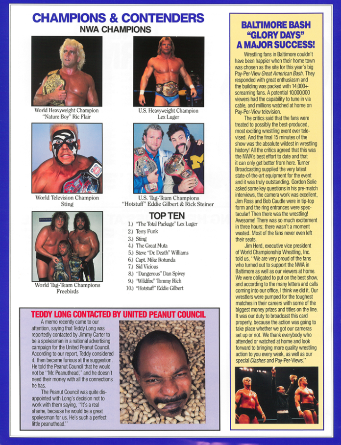 Full Magazine Scans: NWA Wrestling Wrap-Up #5 [August 1989] - WCW Worldwide