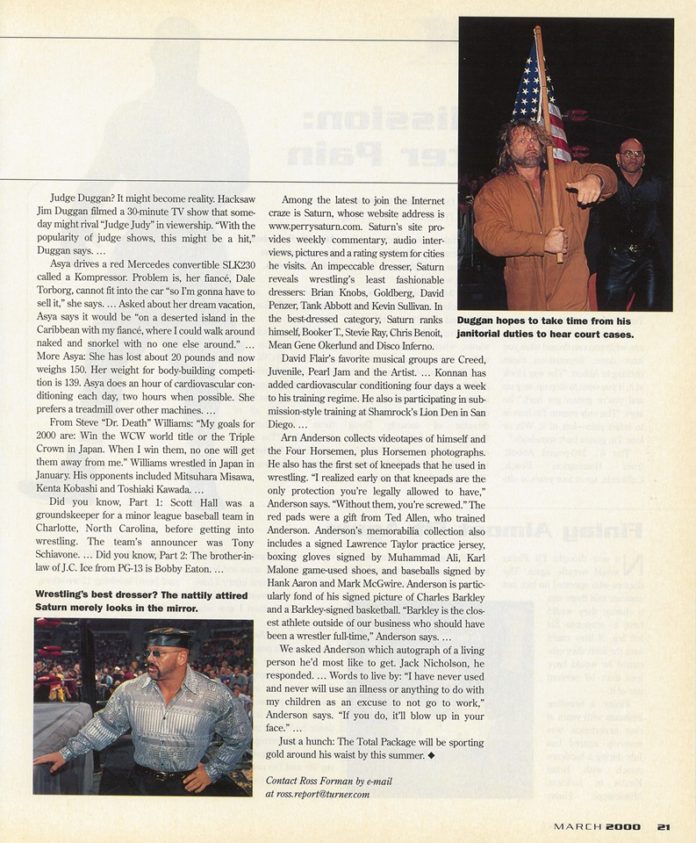 Full Magazine Scans: WCW Magazine #59 [March 2000] - WCW Worldwide