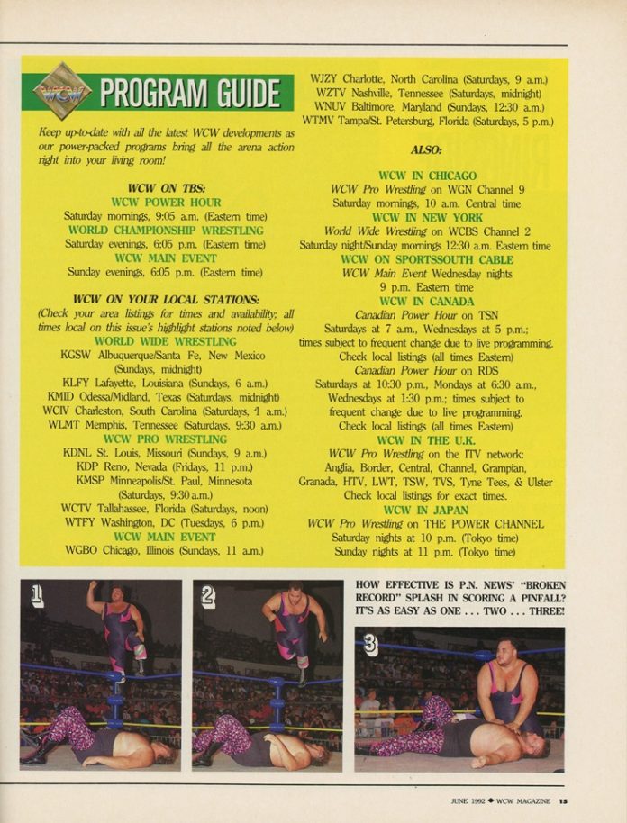 Full Magazine Scans: WCW Magazine #6 [June 1992] - WCW Worldwide