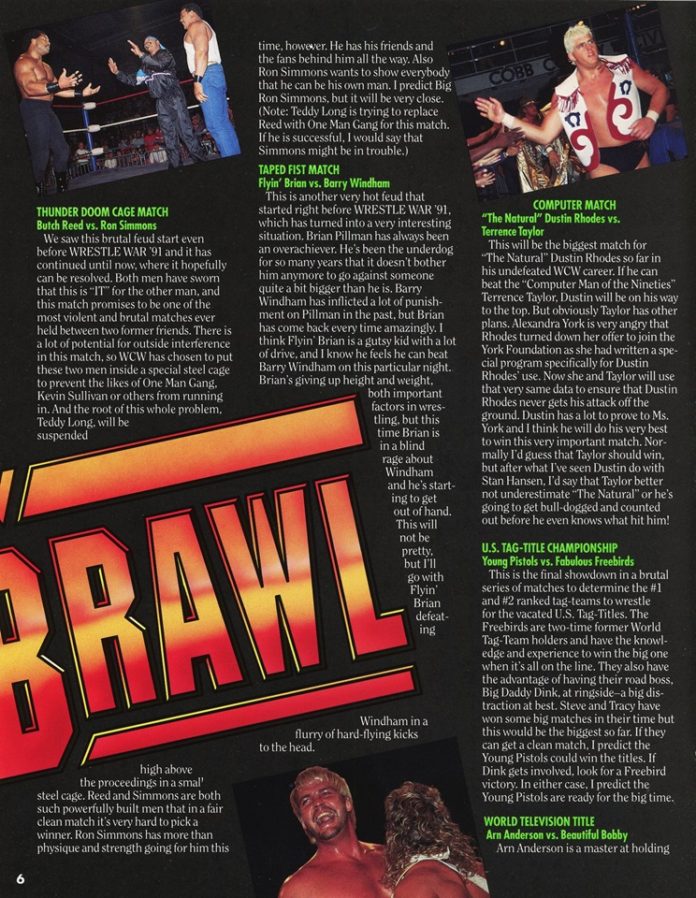 Full Magazine Scans: WCW Wrestling Wrap-Up [May 1991] - WCW Worldwide
