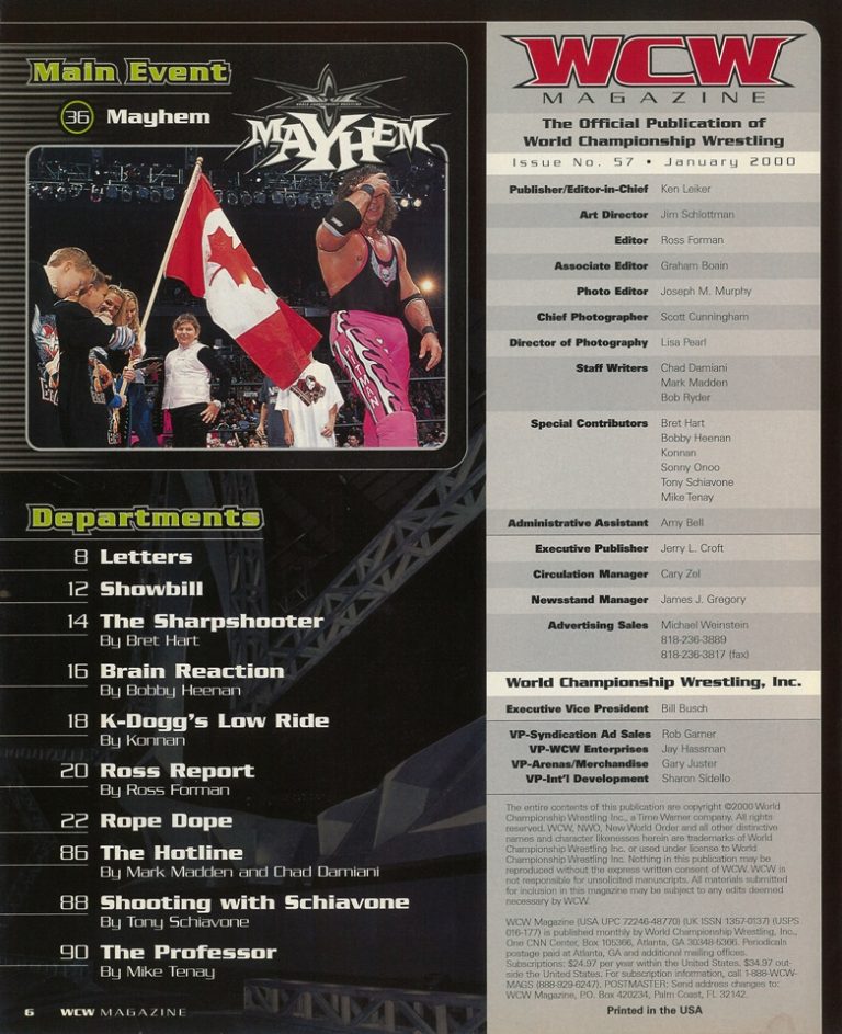Full Magazine Scans: WCW Magazine #57 [January 2000] - WCW Worldwide