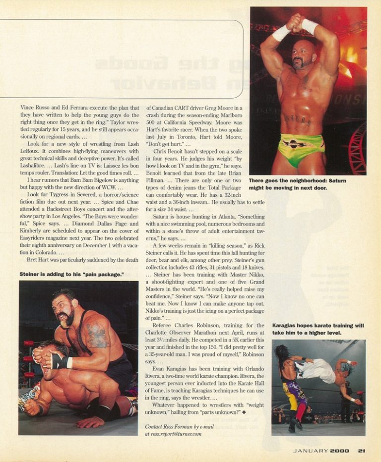 Full Magazine Scans: WCW Magazine #57 [January 2000] - WCW Worldwide