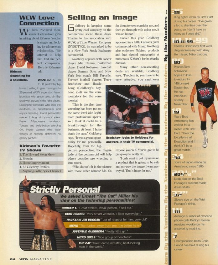 Full Magazine Scans: WCW Magazine #57 [January 2000] - WCW Worldwide