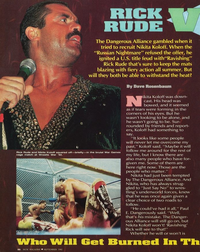 Full Magazine Scans: WCW Magazine [September 1992] - WCW Worldwide