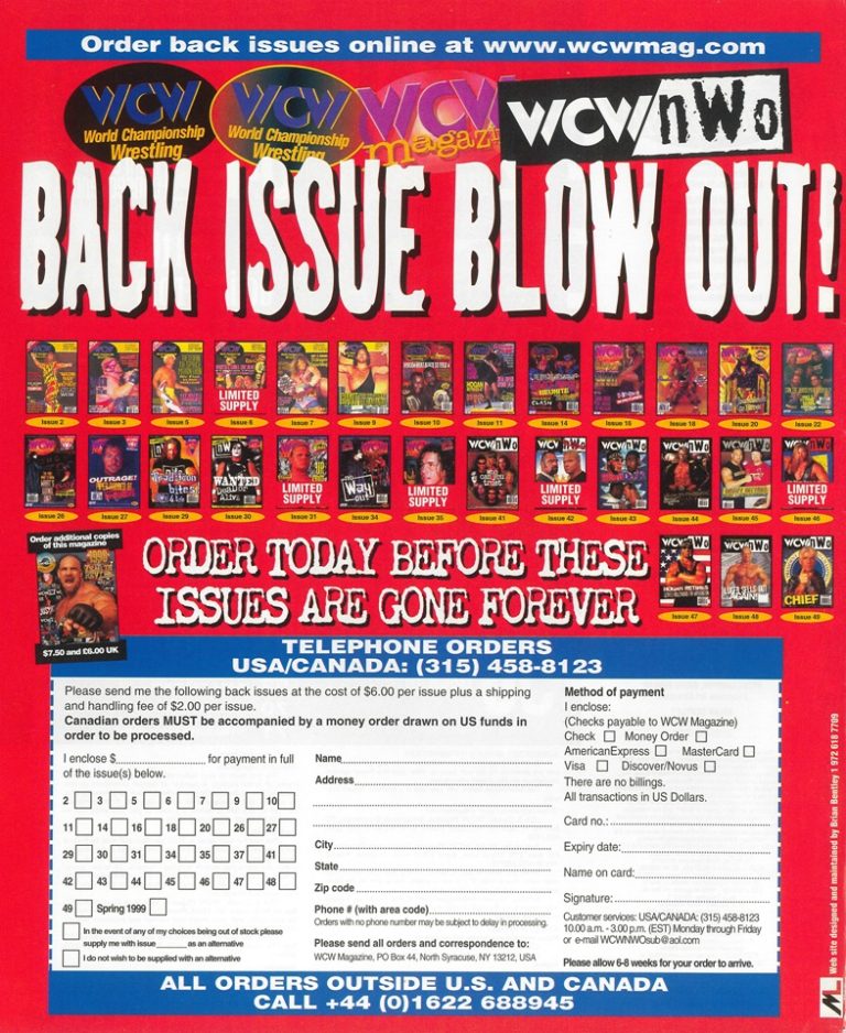 Full Magazine Scans: WCW Magazine #50 [May 1999] - WCW Worldwide