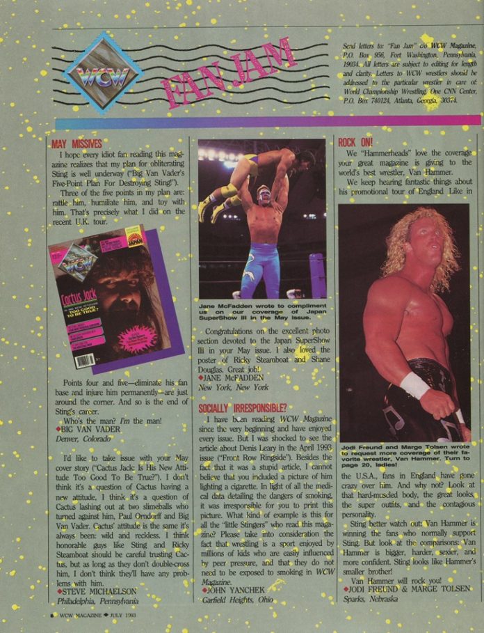 Full Magazine Scans: WCW Magazine [July 1993] - WCW Worldwide
