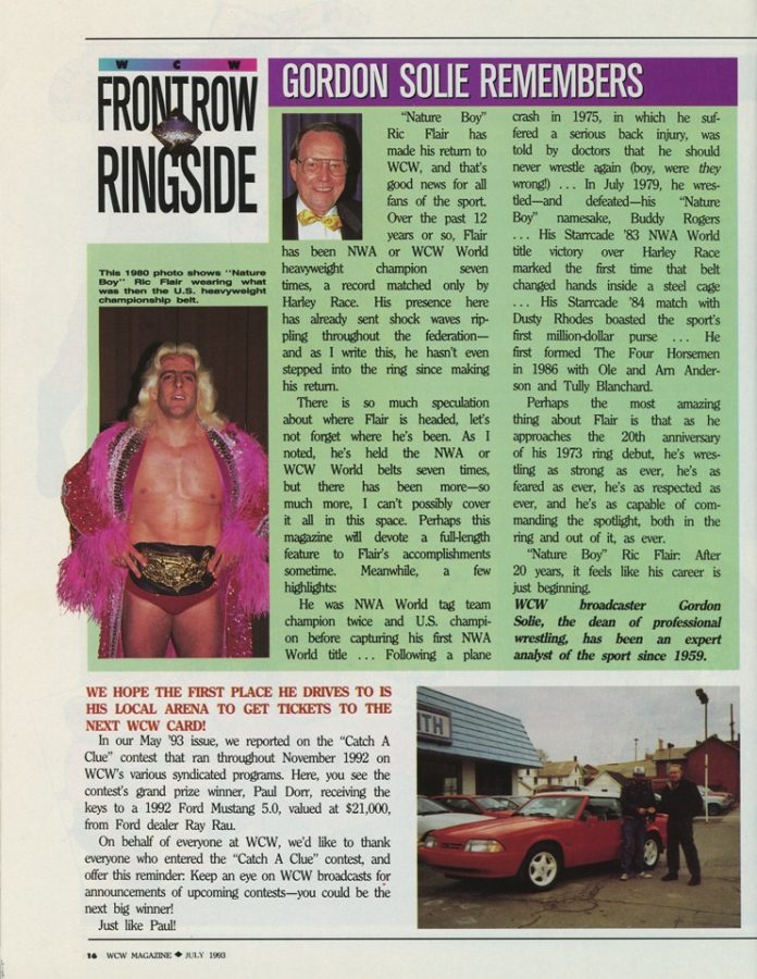 Full Magazine Scans: WCW Magazine [July 1993] - WCW Worldwide