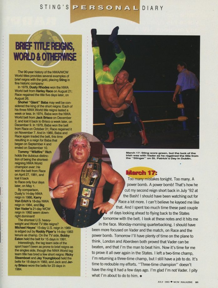 Full Magazine Scans: WCW Magazine [July 1993] - WCW Worldwide