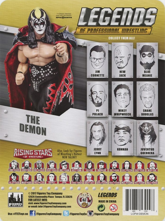 Toyspotting: Legends of Professional Wrestling The Demon [2018] - WCW ...