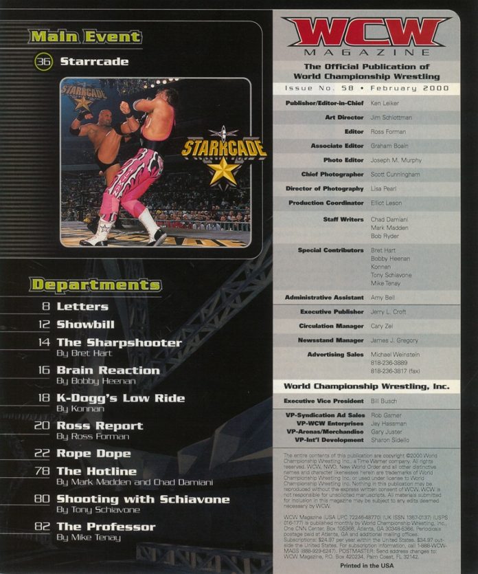 Full Magazine Scans: WCW Magazine #58 [February 2000] - WCW Worldwide