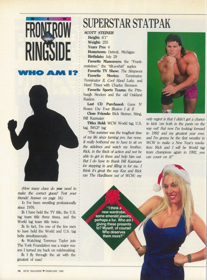 Full Magazine Scans: WCW Magazine [February 1992] - WCW Worldwide