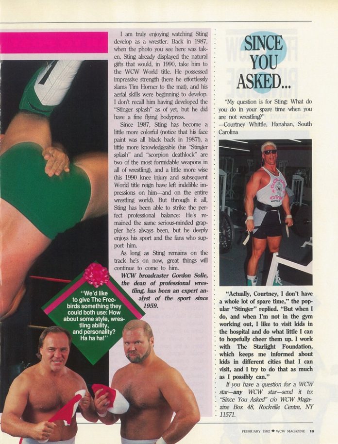 Full Magazine Scans: WCW Magazine [February 1992] - WCW Worldwide