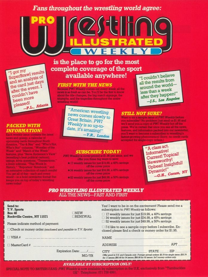 Full Magazine Scans: WCW Magazine [February 1992] - WCW Worldwide