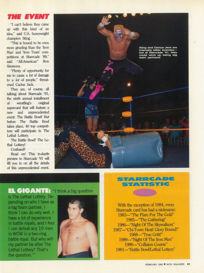 Full Magazine Scans: WCW Magazine [February 1992] - WCW Worldwide