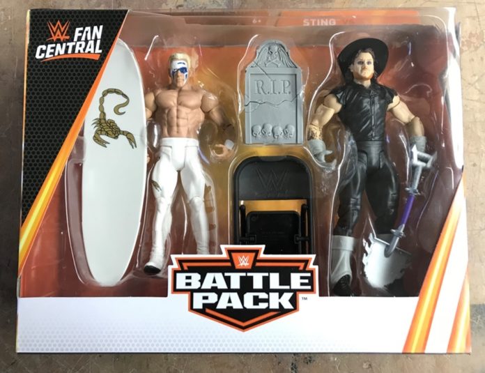 ToySpotting: Mattel WWE Battle Pack with Sting and Undertaker [2018] - WCW Worldwide