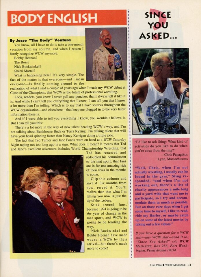Full Magazine Scans: WCW Magazine [June 1994] - WCW Worldwide