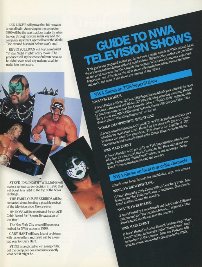 Full Magazine Scans: NWA Wrestling Wrap-Up [January 1990] - WCW Worldwide