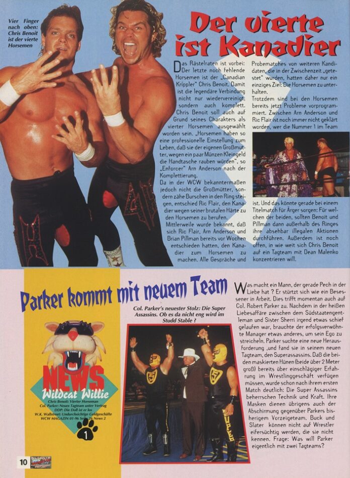 Full Magazine Scans: WCW Magazine (GERMANY) [January 1996] - WCW Worldwide