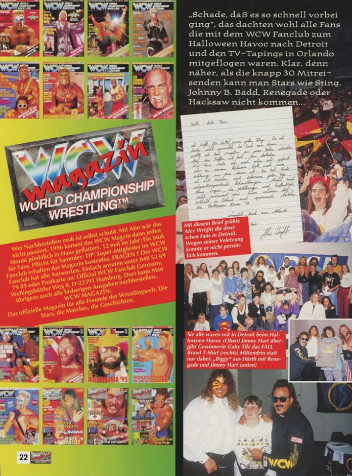 Full Magazine Scans: WCW Magazine (GERMANY) [January 1996] - WCW Worldwide