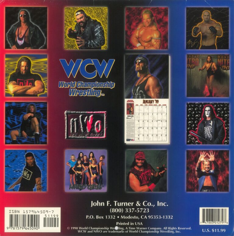 Full Magazine Scans: WCW Wall Calendar [1999] - WCW Worldwide