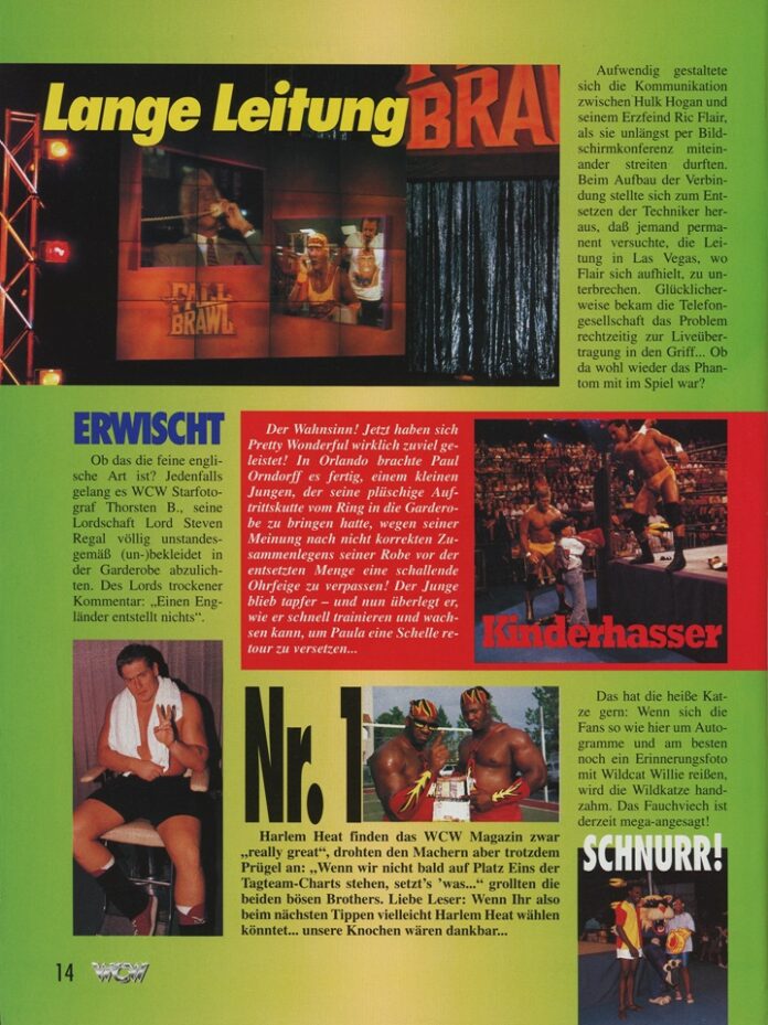 Full Magazine Scans: WCW Magazine (Germany) [November 1994] - WCW Worldwide