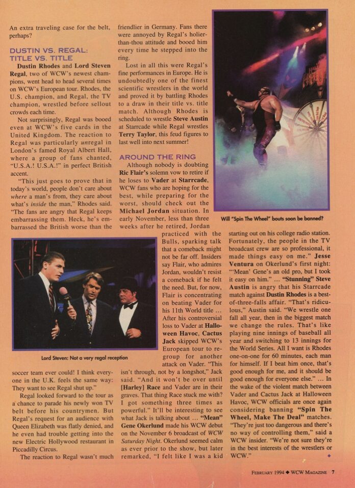 Full Magazine Scans: WCW Magazine [February 1994] - WCW Worldwide