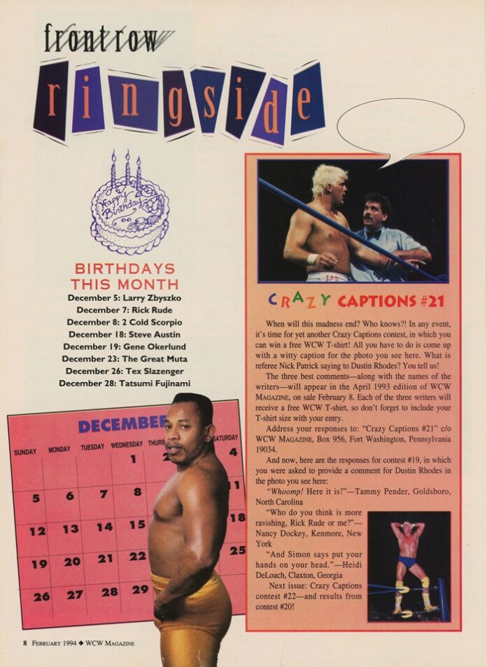 Full Magazine Scans: WCW Magazine [February 1994] - WCW Worldwide