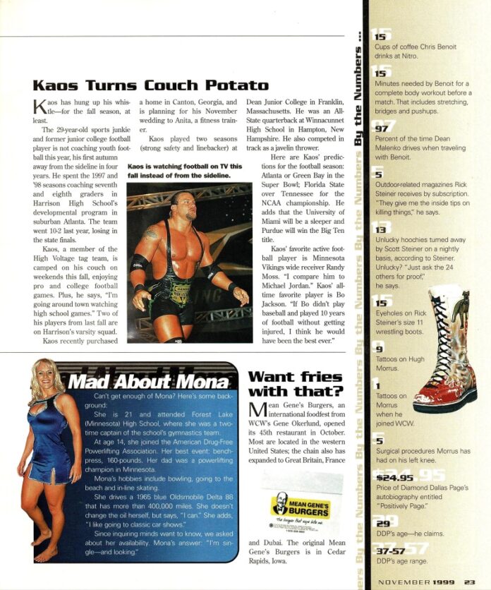 Full Magazine Scans: WCW Magazine #55 [November 1999] - WCW Worldwide